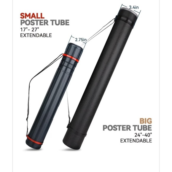 None | Office | 2 Pack Documents Storage Tube Plastic Tubes For ...